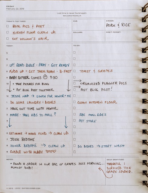 How to Organize a Daily Planner - and take charge of your life ...